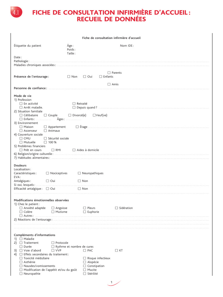 Consult Infirm CPLT Ligne Fiche01 | PDF