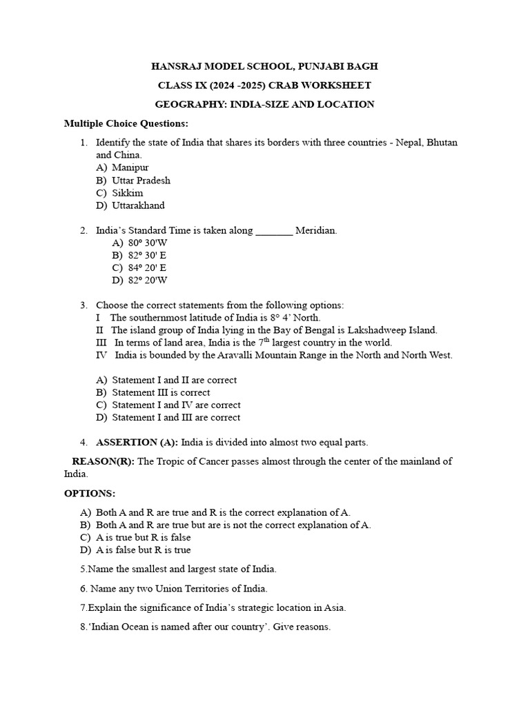 Worksheet Geo L1 | PDF