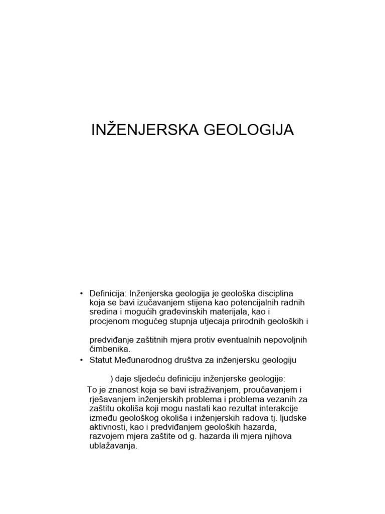 Inå Enjerska Geologija | PDF