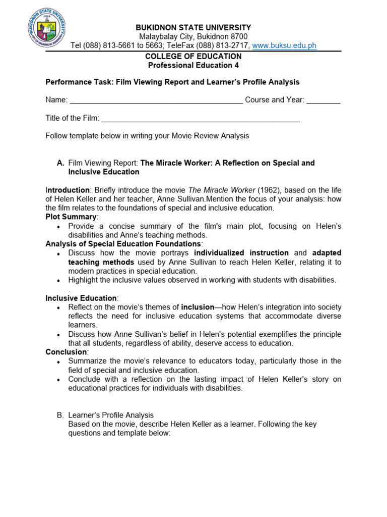 Profed 4 Assignment | PDF