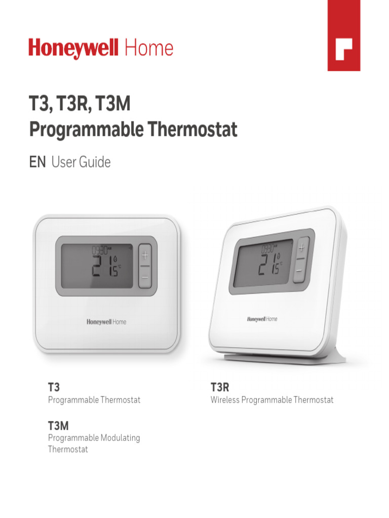 Honeyell t3r User Guide | PDF | Thermostat