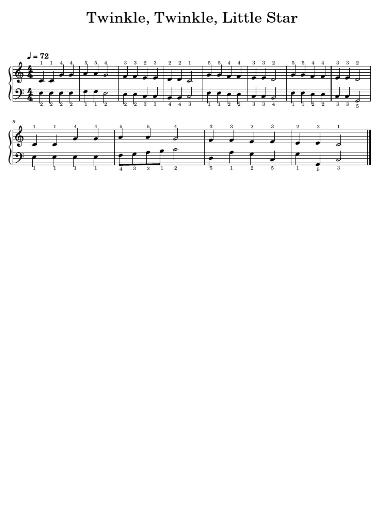 Twinkle, Twinkle, Little Star (Easy)_241013_173234 | PDF