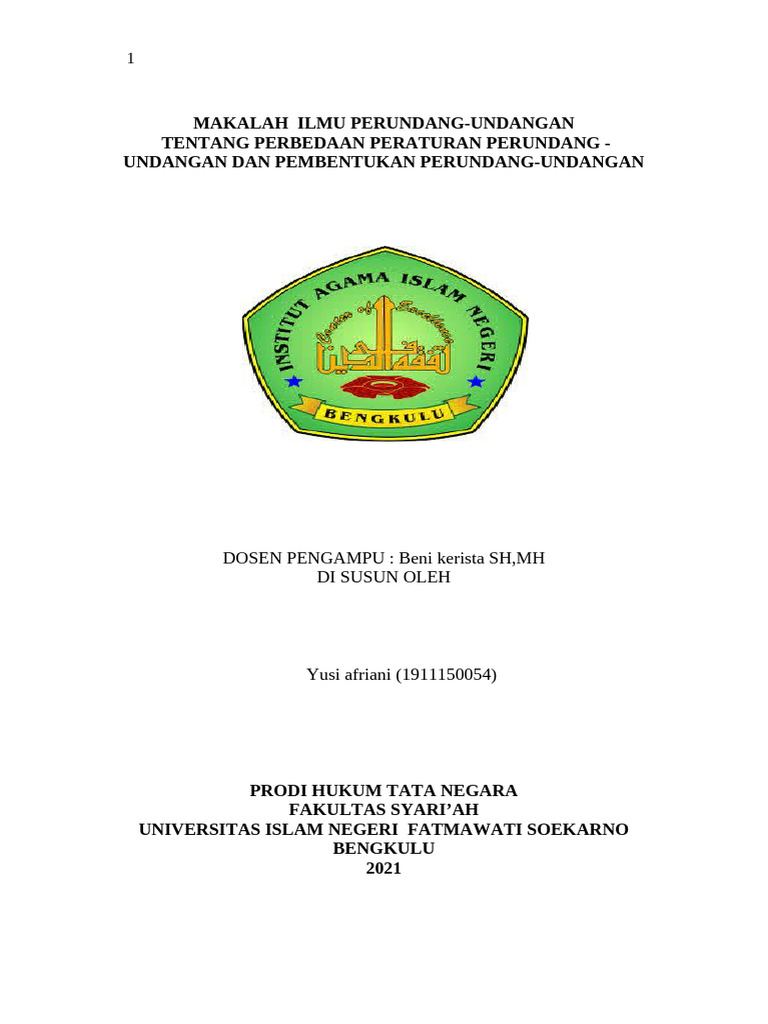 Makalah Yusi Ipp | PDF