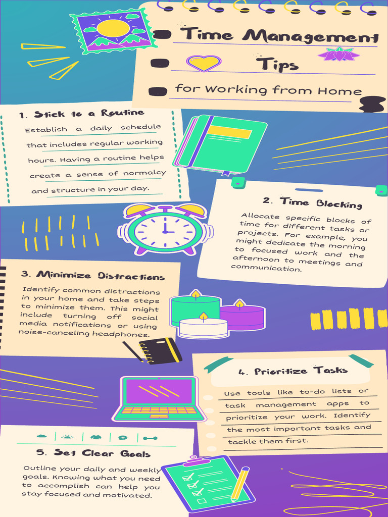 Time Management Tips Infographic | PDF | Business | Time Management