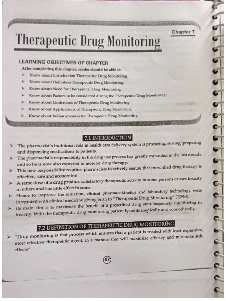 Therapeutic Drug Monitoring | PDF