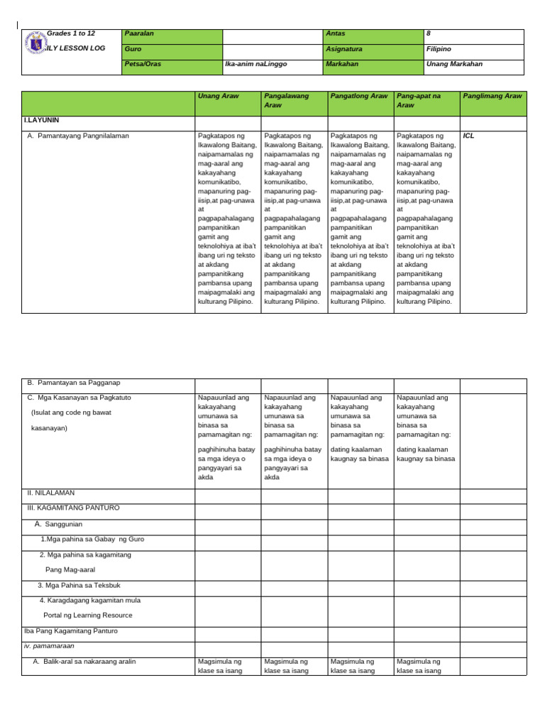 Fil8 Wk6 | PDF | Dialectology | Language Varieties And Styles