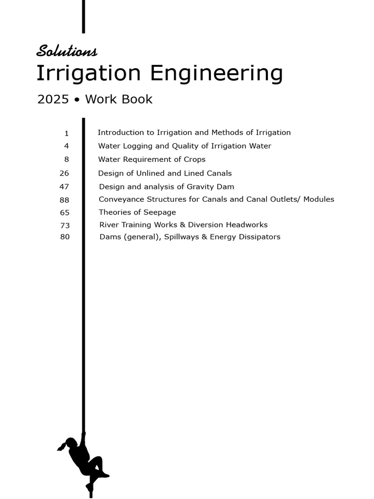 Workbook Solutions 2025 Irrigation Engineering | PDF | Irrigation | Home & Garden