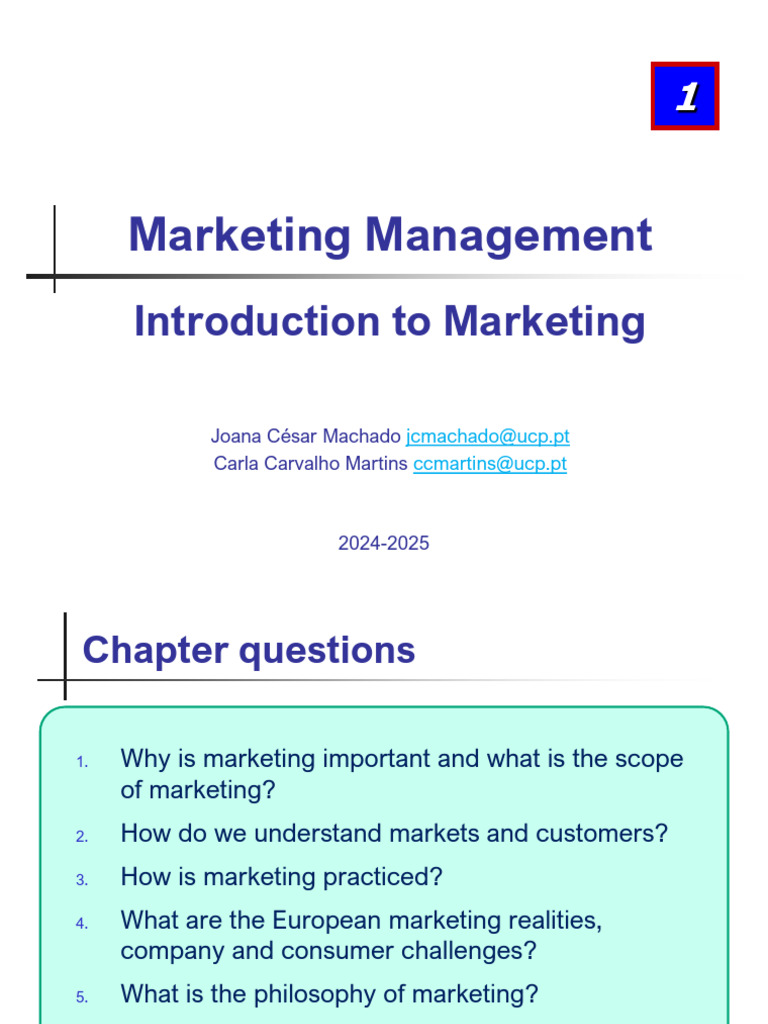 Overview of Marketing Management | PDF | Marketing | Social Science
