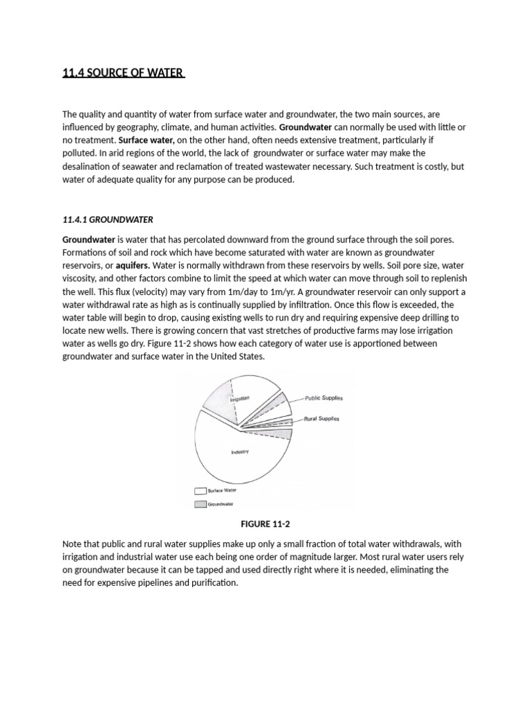 11.4 Sources of Water | PDF