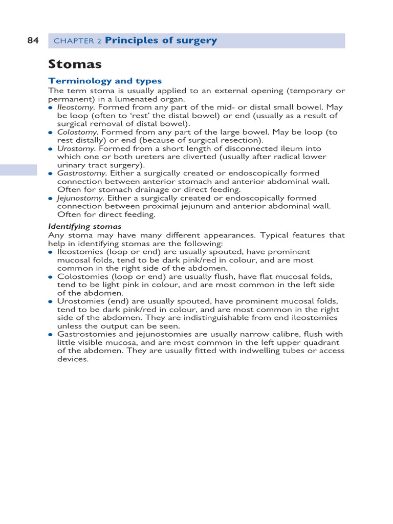 OS3 Stomas Stoma | PDF