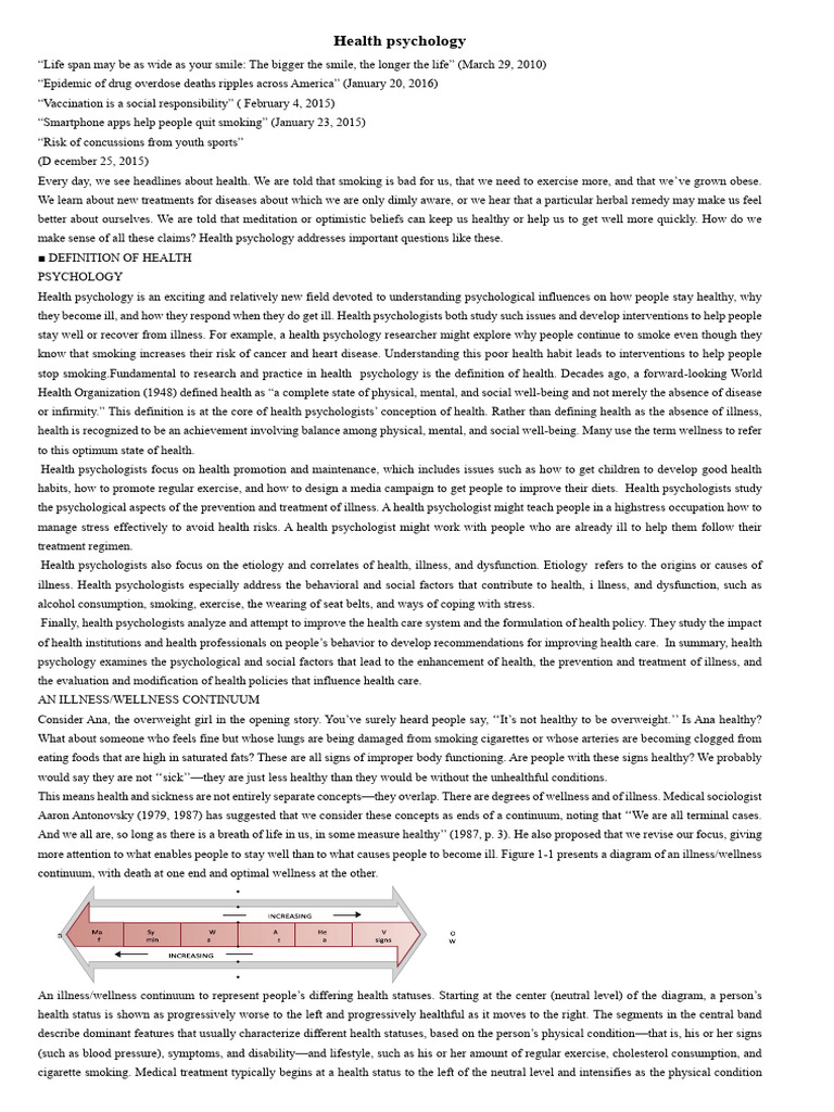 health psy p | PDF