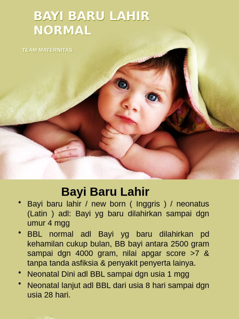 Bayi Baru Lahir Normal | PDF