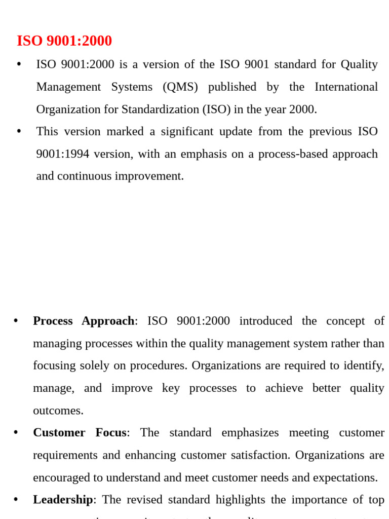 Quality Management Standards | PDF
