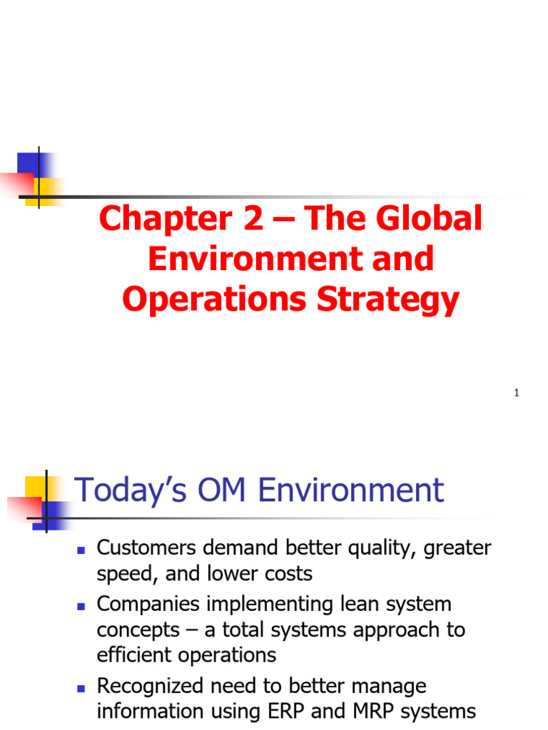 Global Operations Strategy Overview | PDF | Supply Chain | Competitive ...