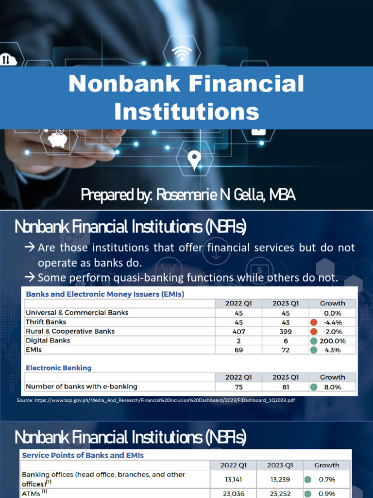 Overview of Nonbank Financial Institutions | PDF | Securities (Finance ...