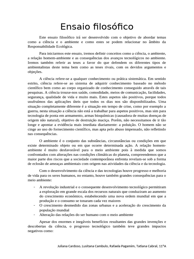 Ensaio | PDF