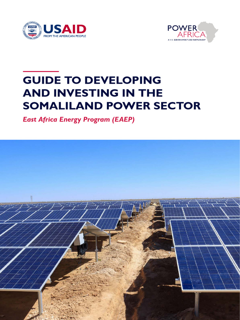Somaliland Power Sector Investment Guide | PDF | Renewable Energy | Policy