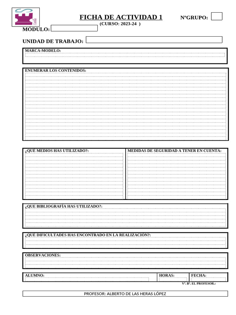 FICHA DE ACTIVIDAD 1 | PDF