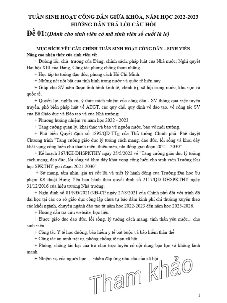 Huong Dan | PDF
