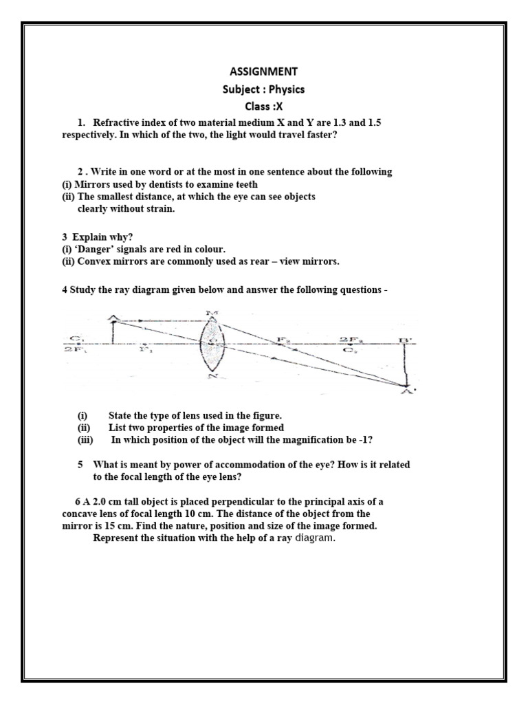 CBSE Class 10 Science - Physics | PDF