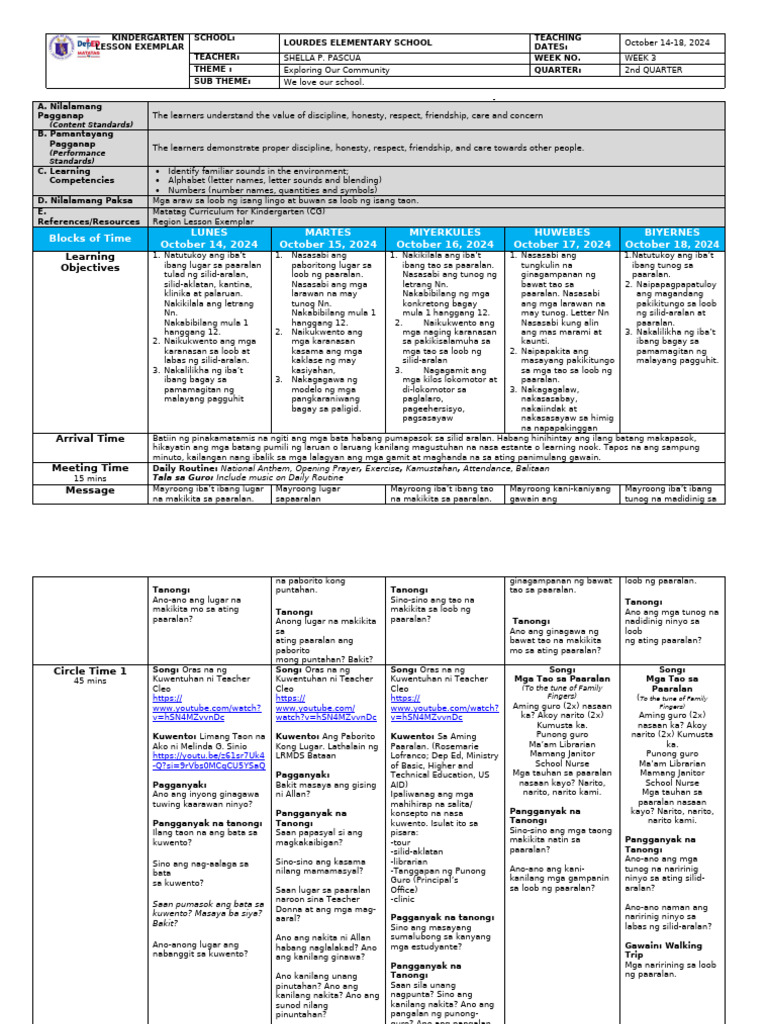 Q2 W3 Contextualized-LE MATATAG | PDF