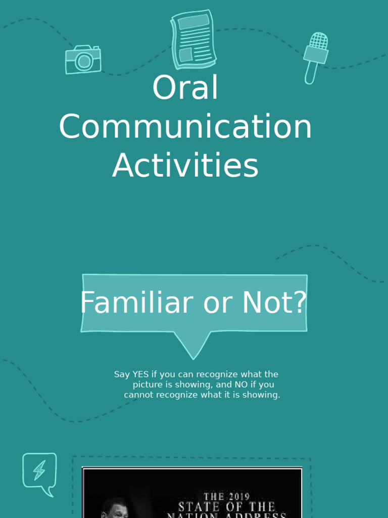 Oral Communication Activities | PDF