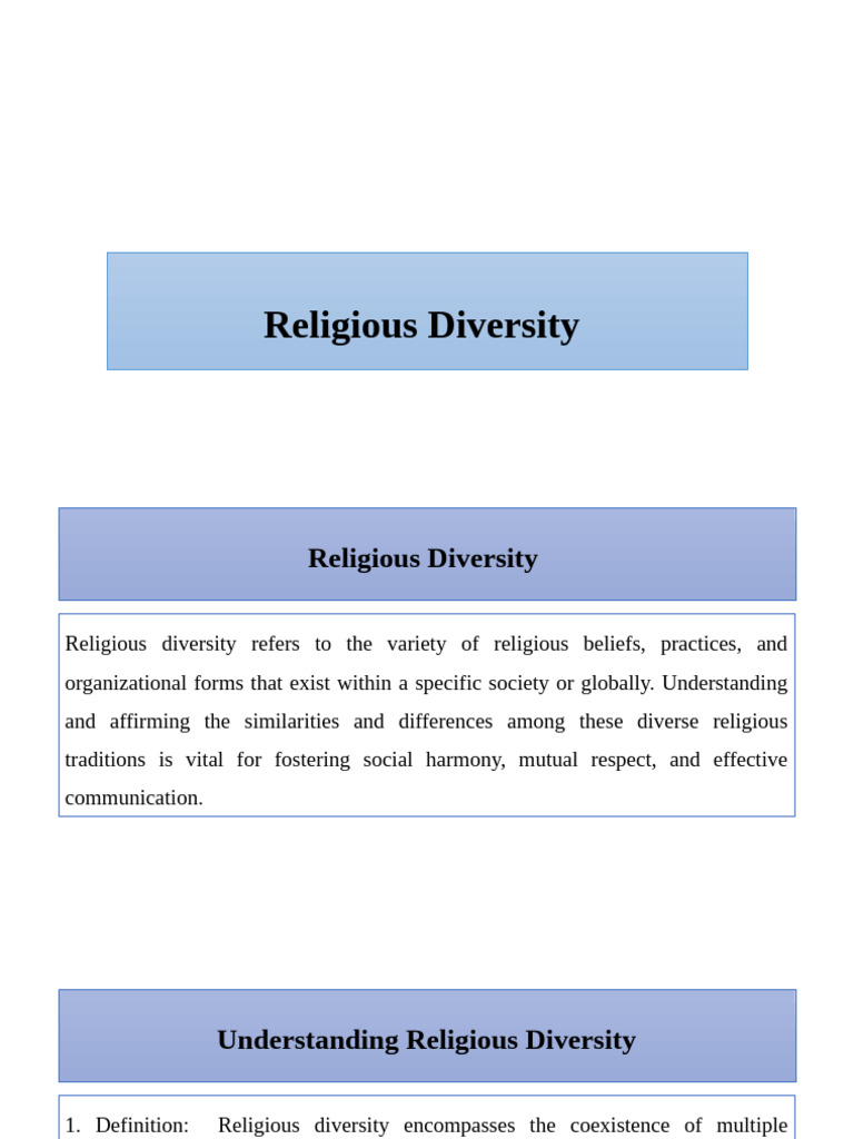 Religious Diversity | PDF