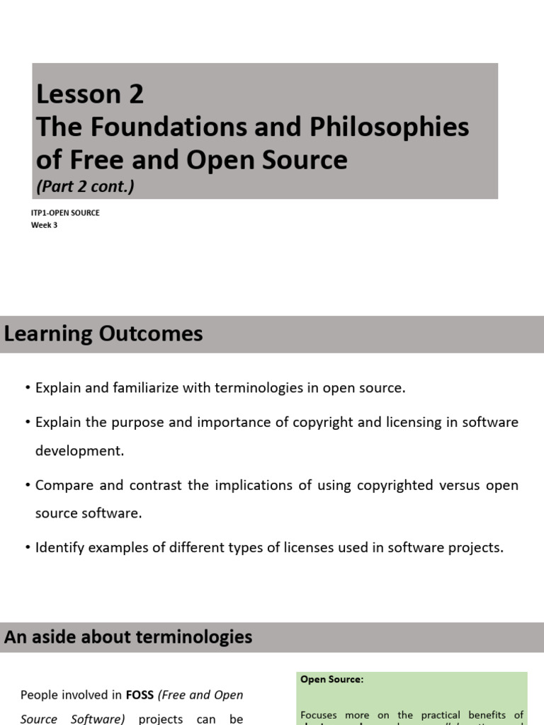 ITP1-Lesson 2-Week 3 | PDF