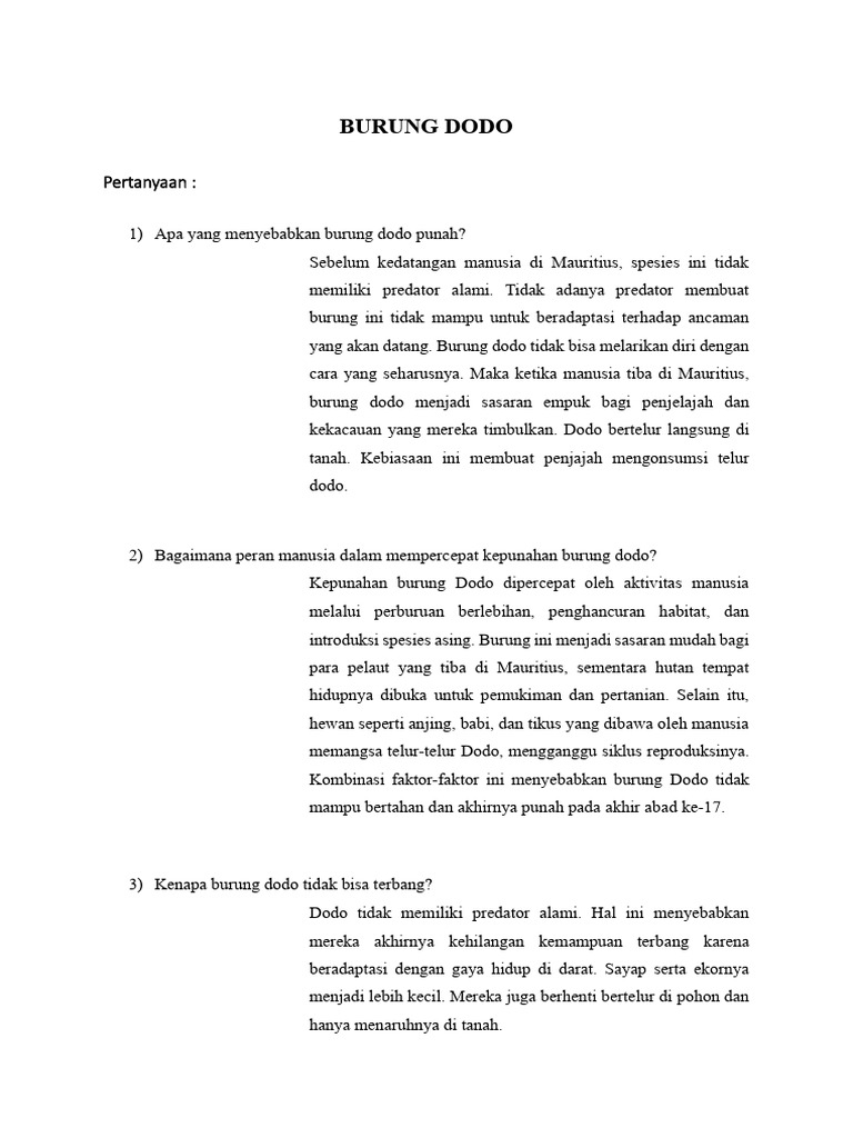 Burung Dodo (Geografi) | PDF
