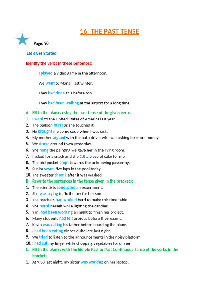 The Past Tense | PDF