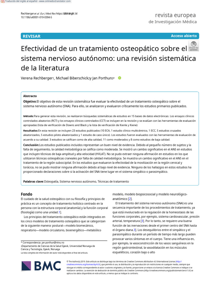 Efectiveness of An Osteopathic Treatment On The Autonomic Nervous ...