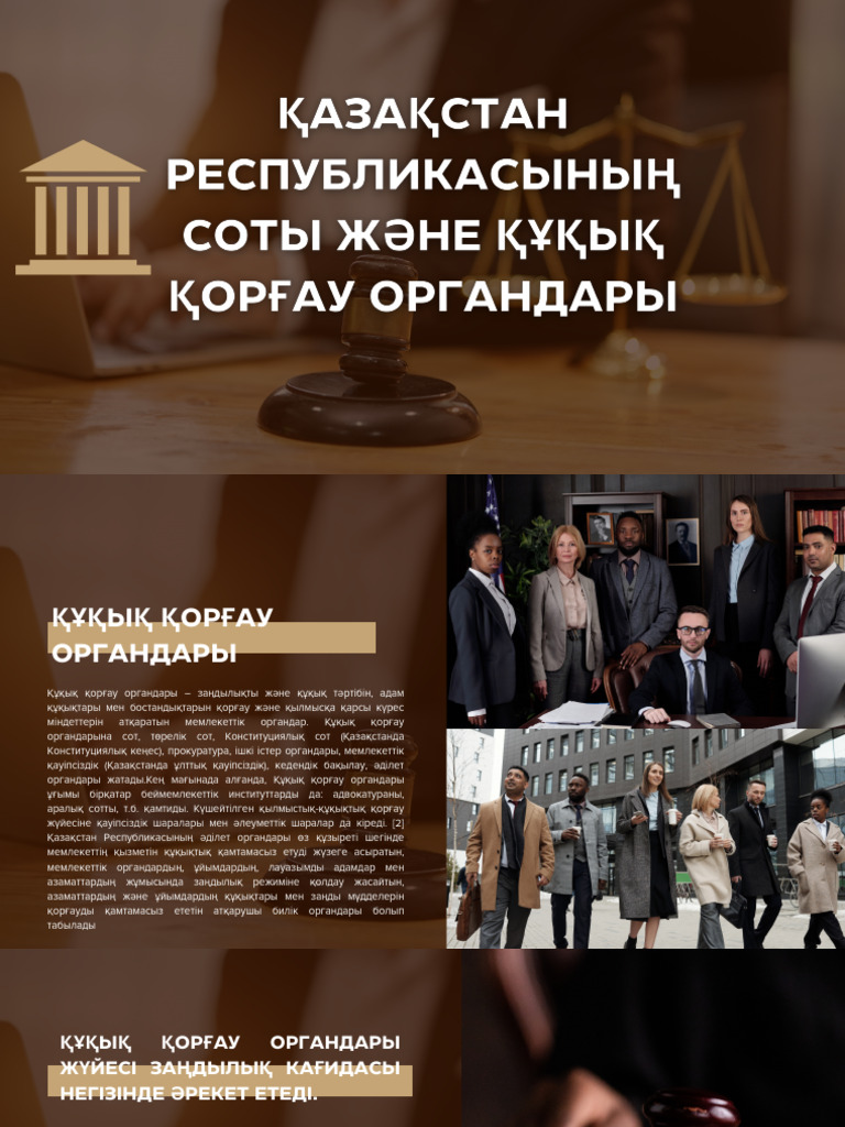 Brown and White Clean Lawyer Business Presentation PDF | PDF