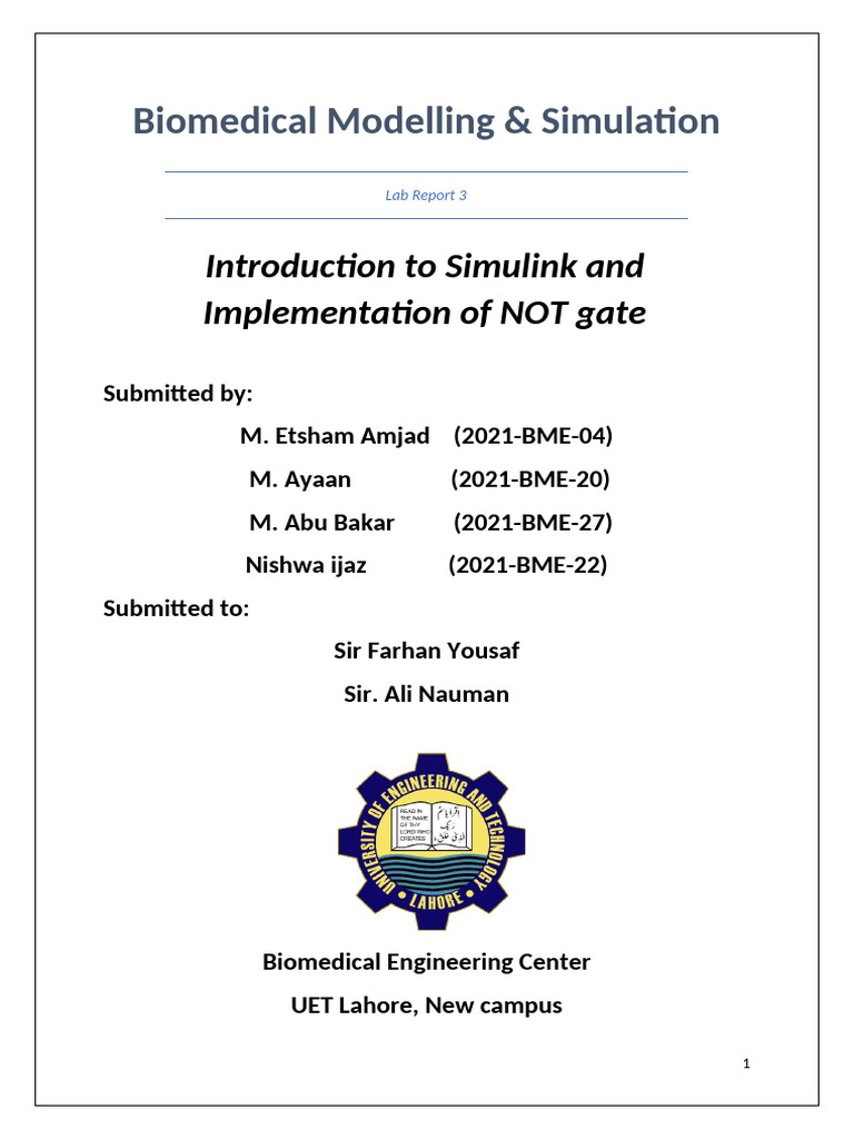 BMS Lab 3 Etsham | PDF