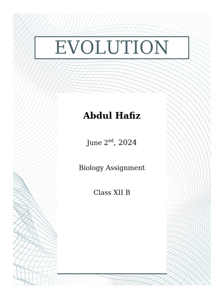 EVOLUTION | PDF