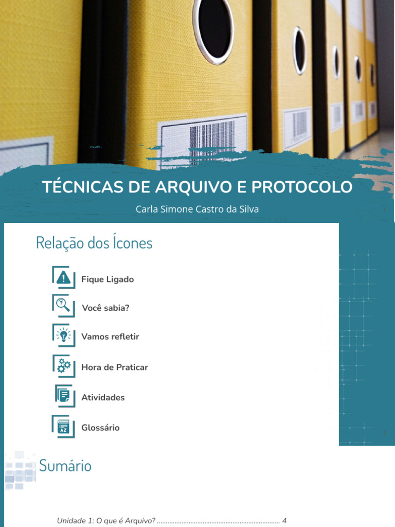 Técnicas de Arquivo e Protocolo - Completo | PDF
