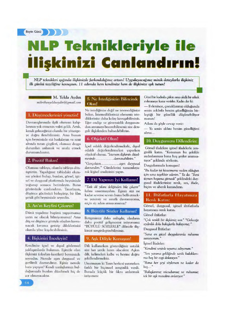 nlp-teknikleri-iliski | PDF