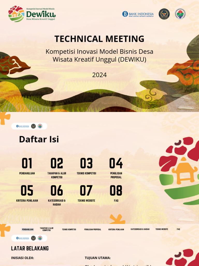 Technical Meeting Kompetisi DEWIKU | PDF
