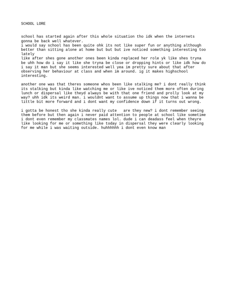 SCHOOL LORE | PDF