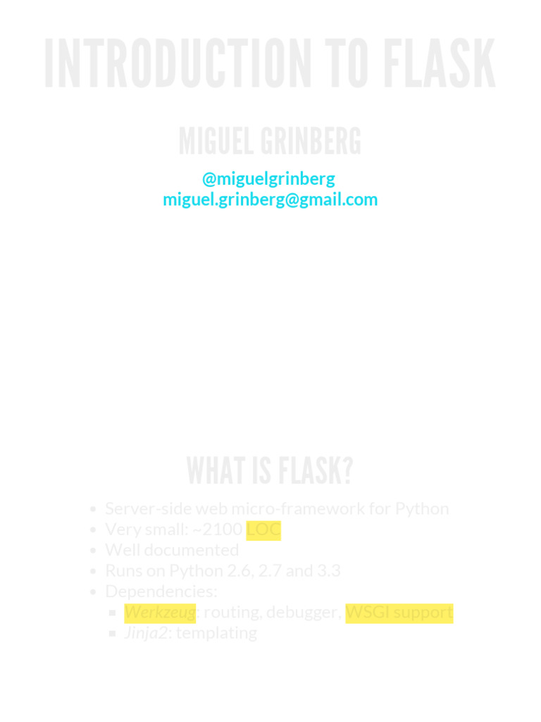 Introduction To Flask | PDF