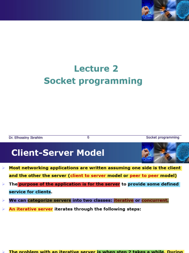Work Programming (Socket Programming) | PDF