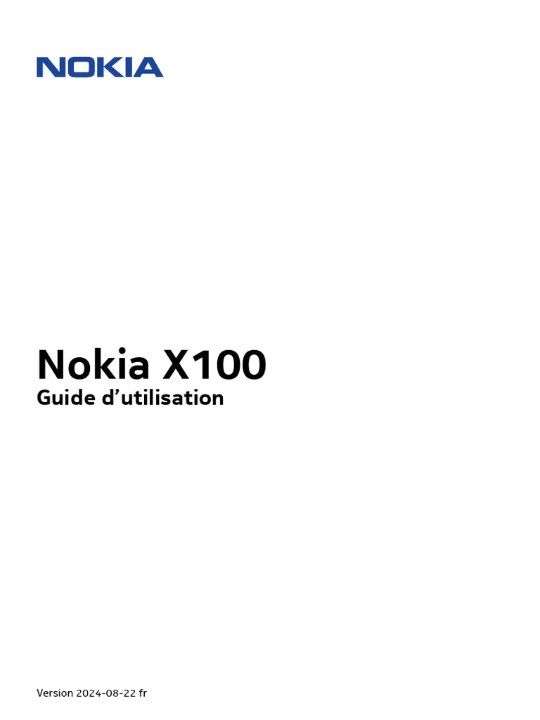 User Guide Nokia x100 User Guide | PDF