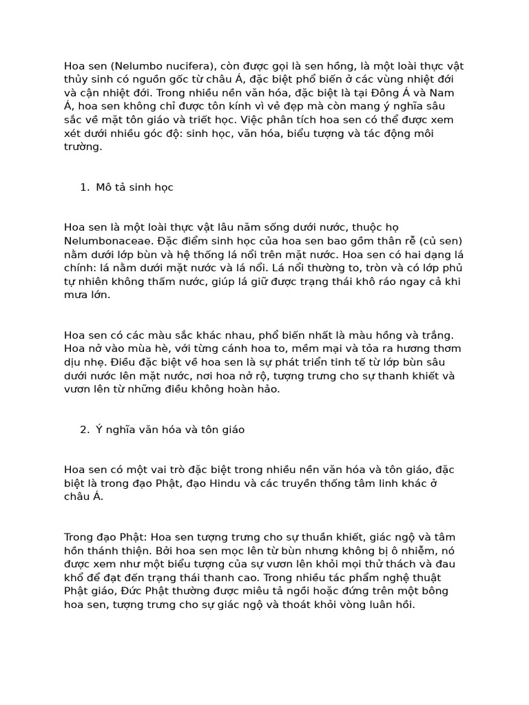 Hoa Sen | PDF