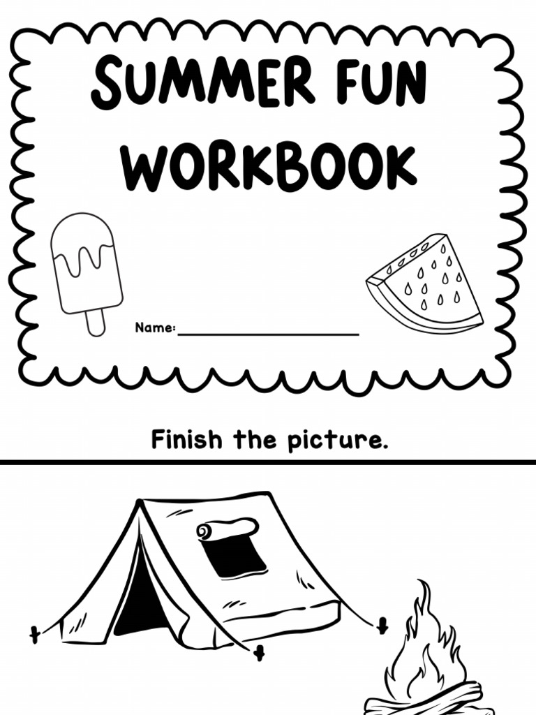 SummerWorkbookSummerFunPagesSummerActivitiesEndofYearActivities 1 | PDF