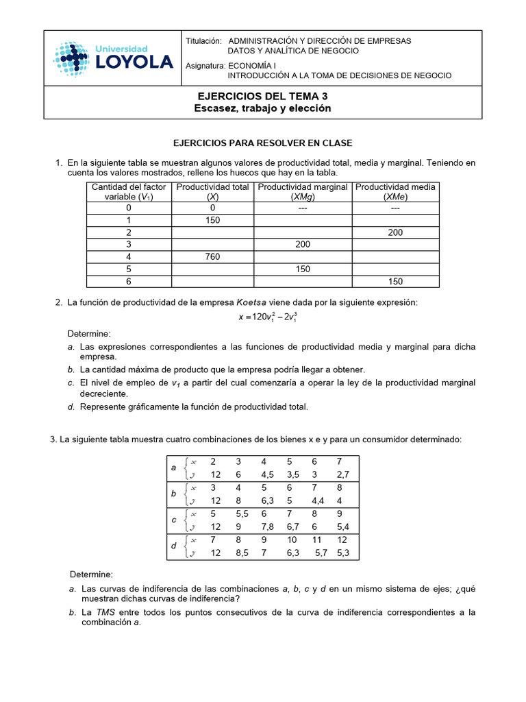 01 Ejercicios T3 ECON-ITDN | PDF