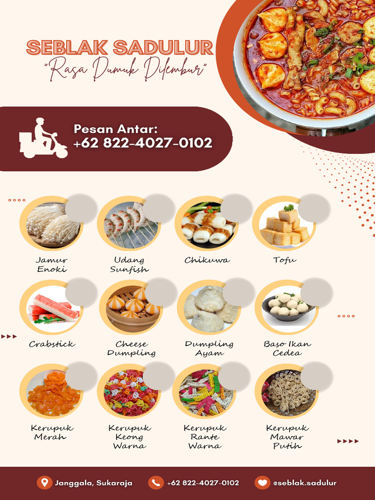 Krem Coklat Simpel Minimalis Daftar Menu Restoran - 20240603 - 133617 ...