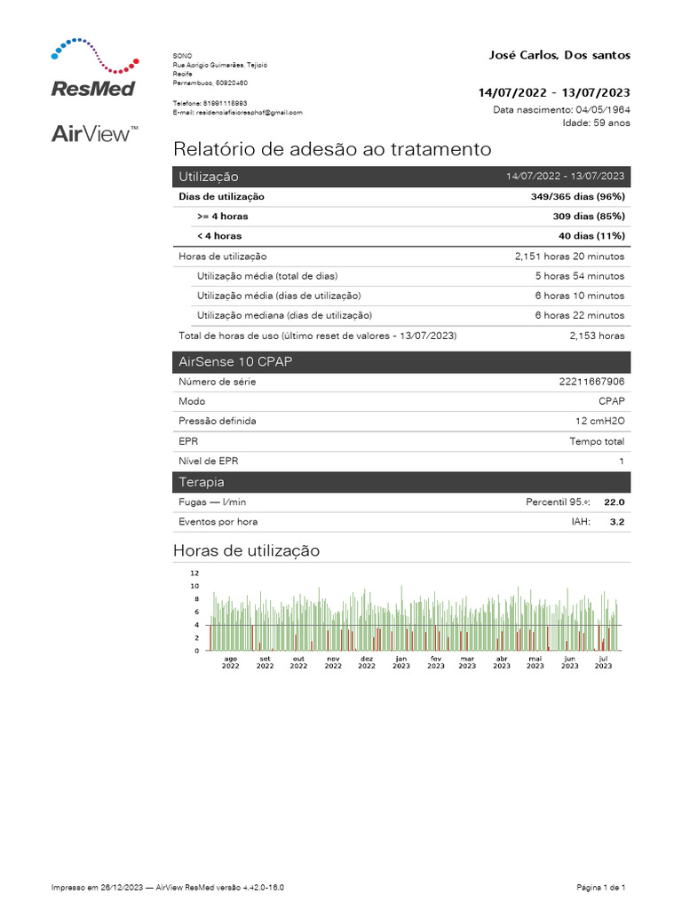 Relatório Adesão e Terapia 12262023 085923 | PDF
