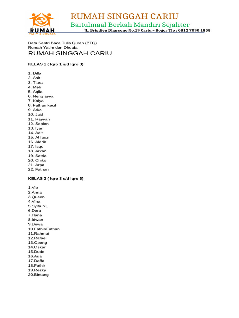Pengajuan Perlengkapan RSC | PDF