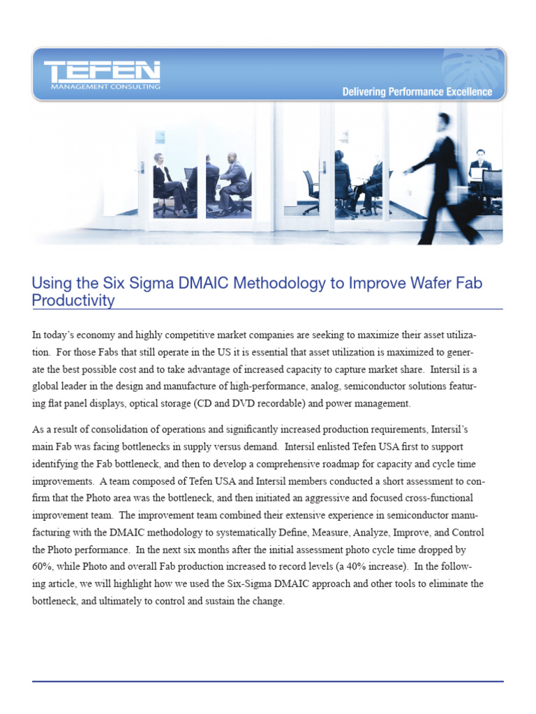 Using The Six Sigma DMAIC Methodology To Improve Wafer Fab Productivity ...