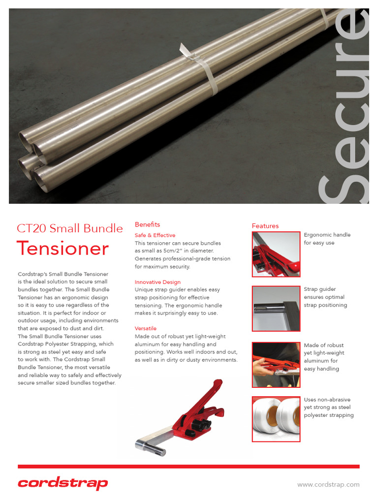 ct20 Small Bundle Tensioner - Product Leaflet en | PDF