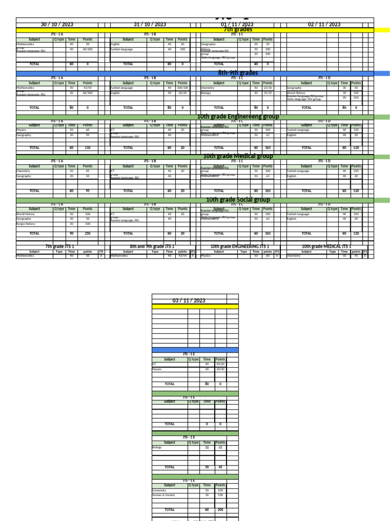 JTS-1, 2023-2024 | PDF